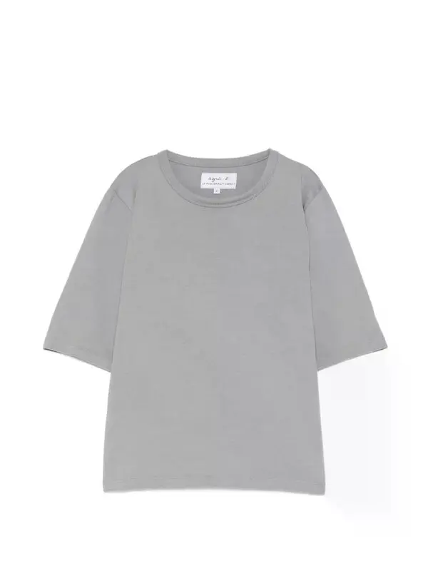 AGNES B. Brando Cotton T-shirt - Grey
