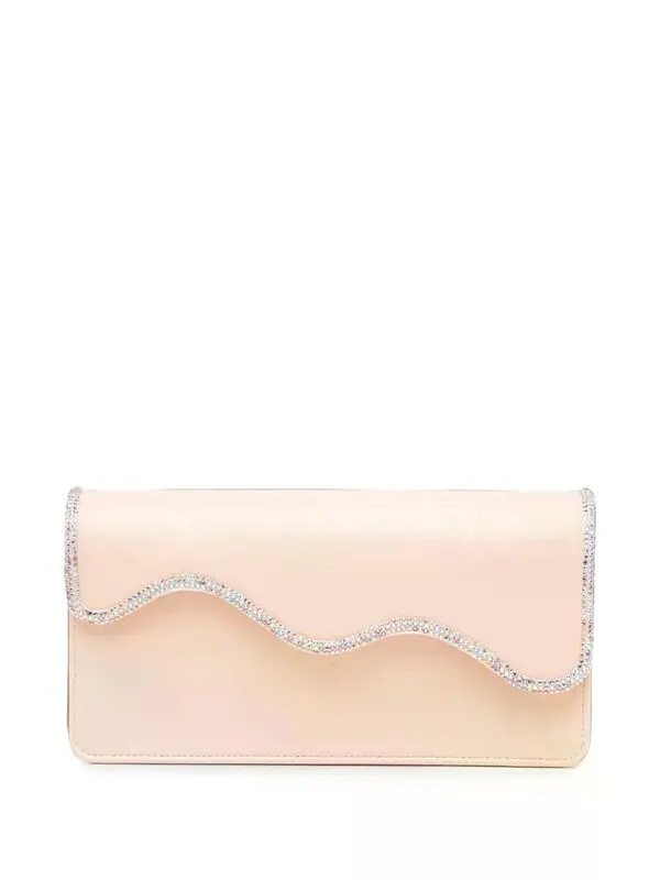Rene Caovilla Onda Clutch Bag With Crystal Embellishments - Pink