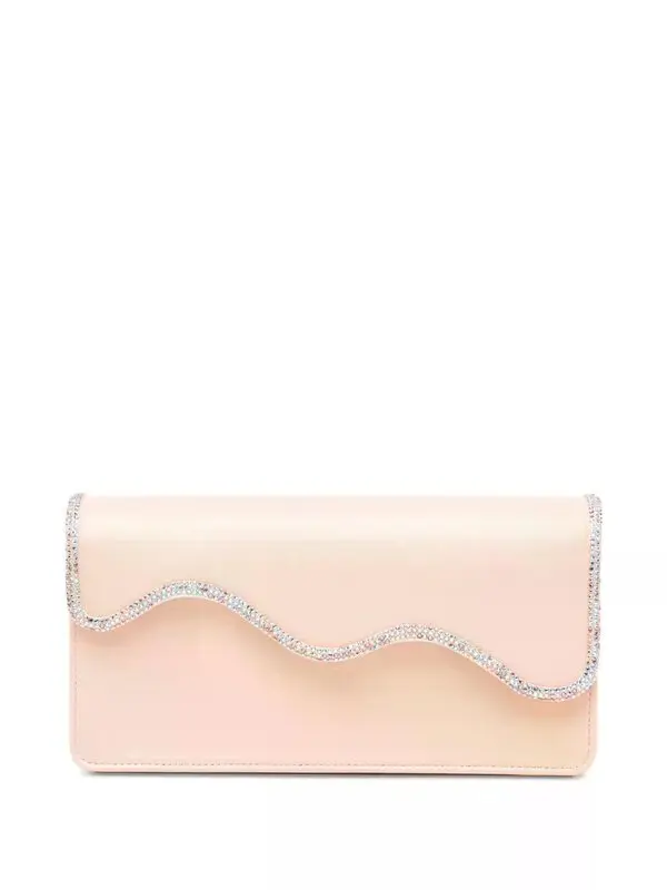 Rene Caovilla Onda Clutch Bag With Crystal Embellishments - Pink