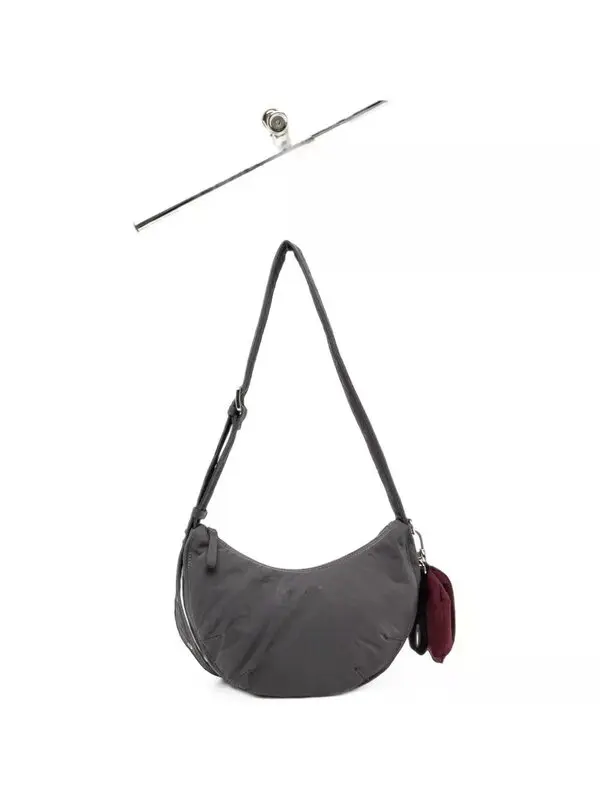 AGNES B. Jade Ruched Shoulder Bag - Grey