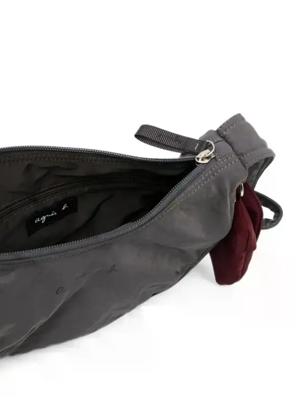 AGNES B. Jade Ruched Shoulder Bag