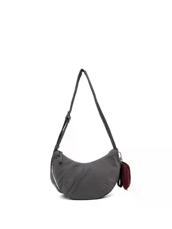 AGNES B. Jade Ruched Shoulder Bag - Grey