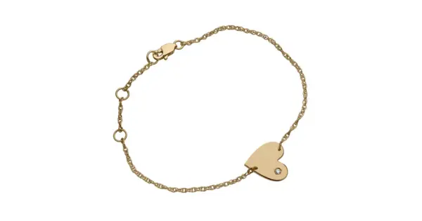 Jennifer Zeuner Jewelry Mia Heart Charm Bracelet - One-color