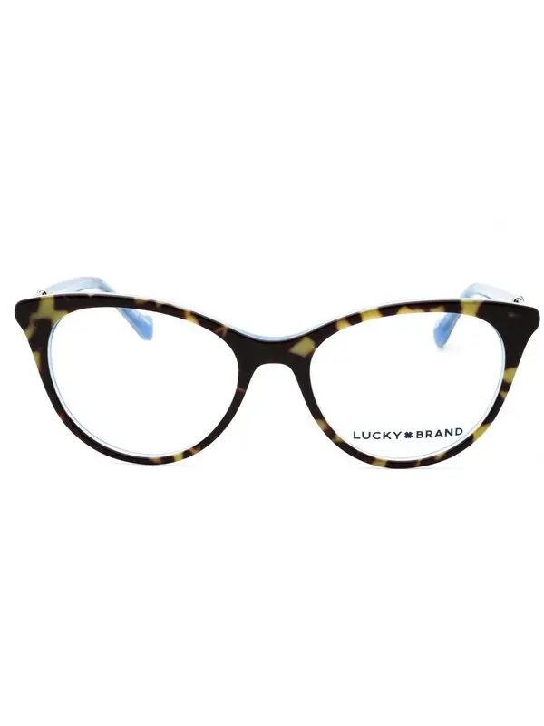 Lucky Brand Oval Eyeglasses With Tortoiseshell Acetate Frame - Blush