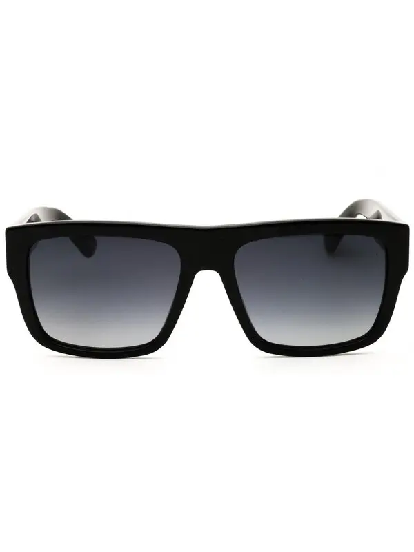 Moschino Rectangular Frame Sunglasses - Black  / Grey Gradient