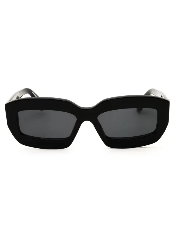 Off-White Oval Acetate Sunglasses - Black