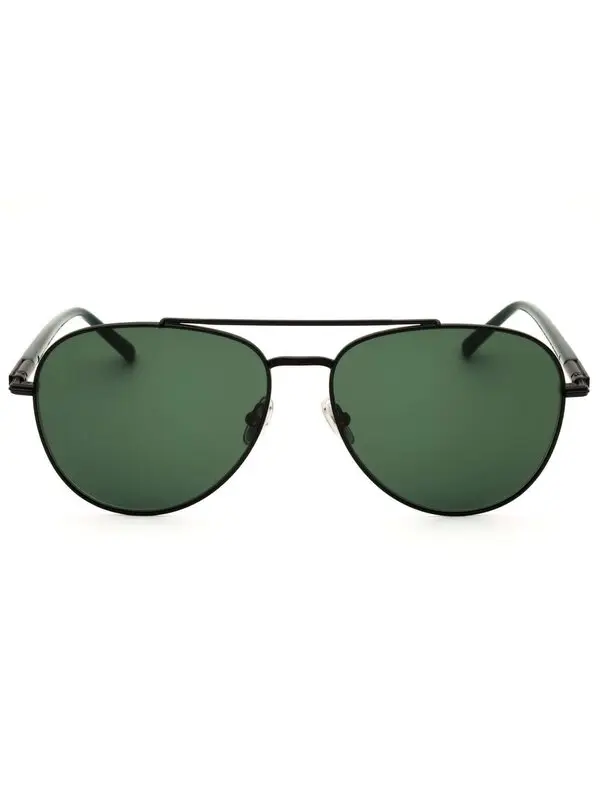 FERRAGAMO Aviator Sunglasses - Light Ruthenium/blue