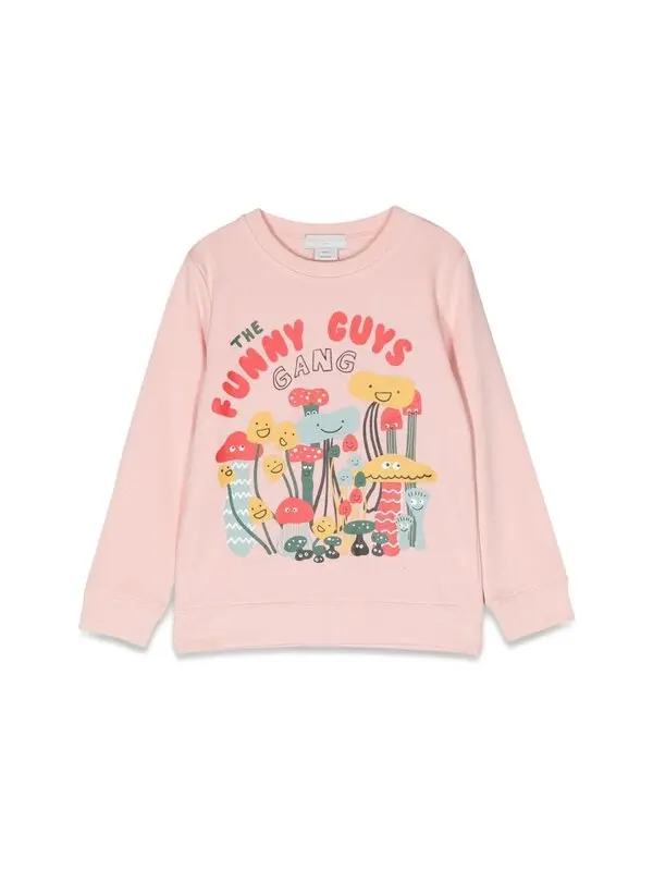Stella McCartney Funny Guys Mini Crewneck Sweatshirt - Pink