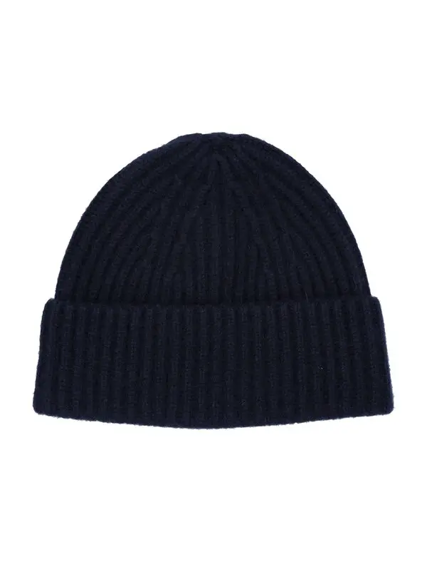 LISA YANG Cashmere Ribbed Beanie Hat
