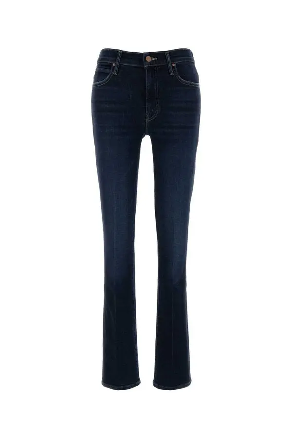 MOTHER The Rascal Stretch Denim Jeans - Blue