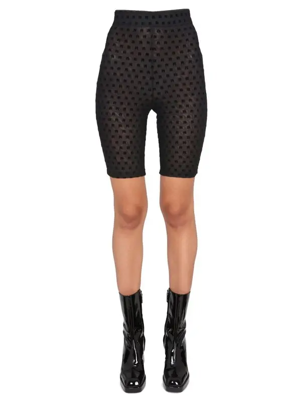ROTATE BY BIRGER CHRISTENSEN Flocked Bermuda Shorts