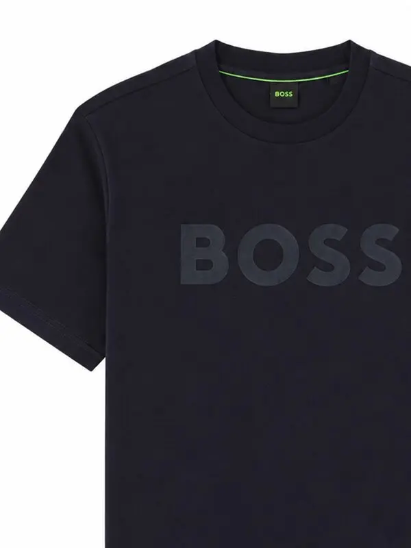 BOSS Graphic Cotton T-shirt - Blue