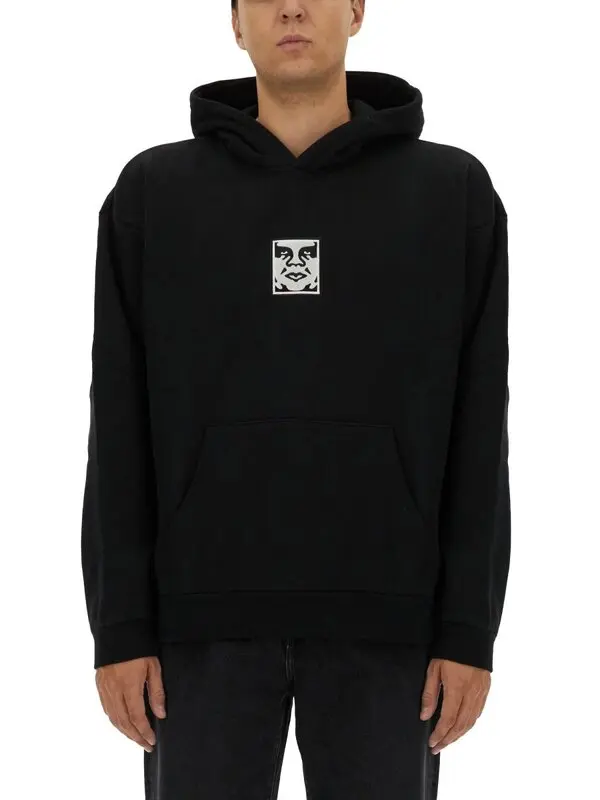 Obey Graphic Print Sweatshirt - Black