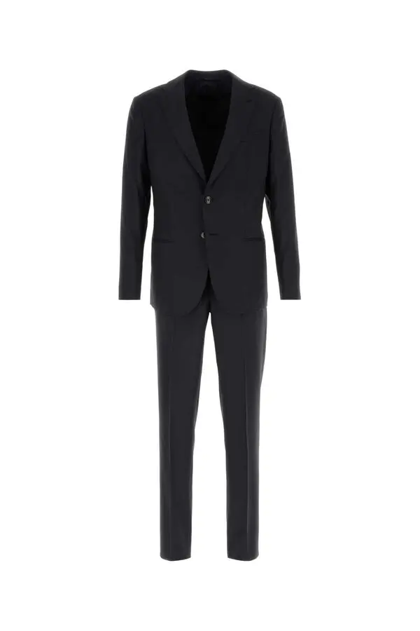 Giorgio Armani S Wool Suit - Blue