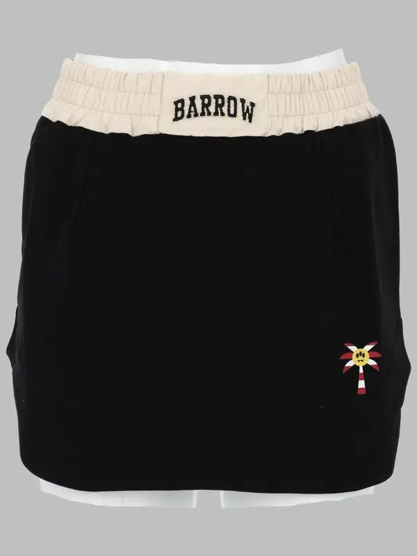 BARROW Cotton Mini Skirt For - Black