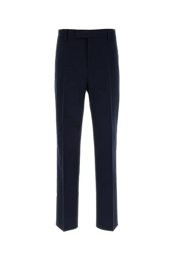 FERRAGAMO No-removed Brand. Navy Removed. Wool Pant For 100% Virgin Wool - Blue