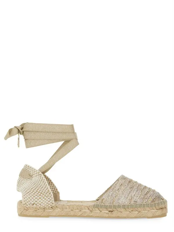 Manebí Mini Espadrille Flats - Gold
