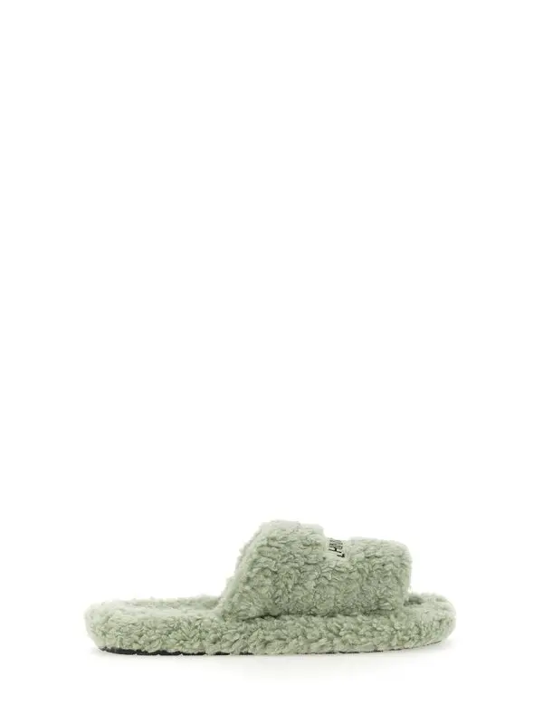 HINNOMINATE Ecofur Stylish Slippers With Rubber Sole 3 Cm - Green