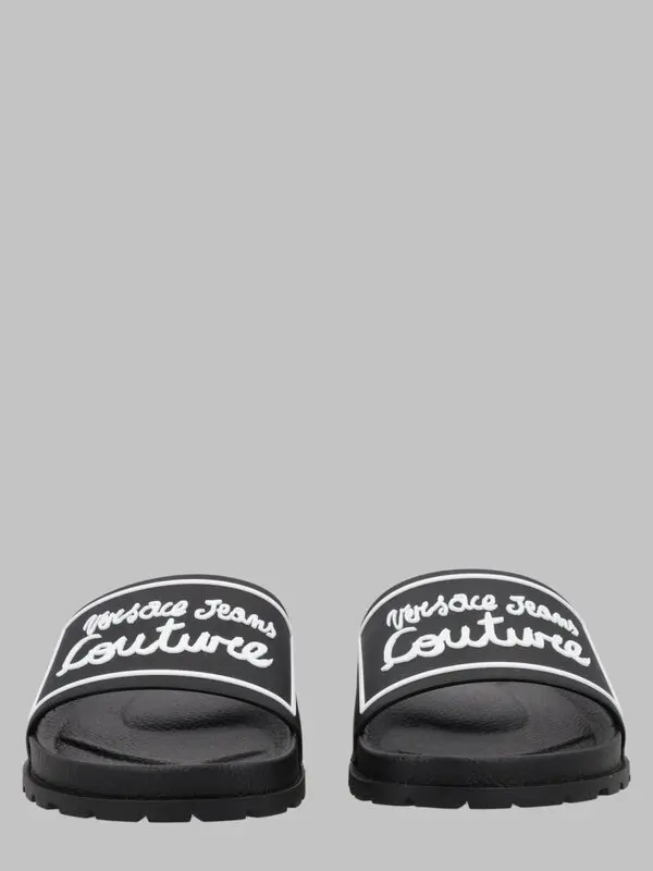 Versace 100% Elastane Flats - Black