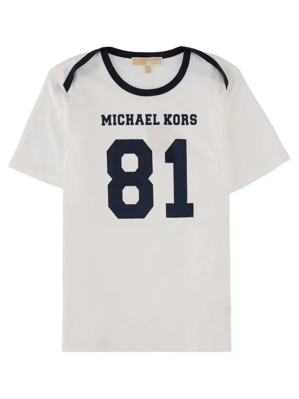 Michael Kors Organic Cotton Logo T-shirt For - White