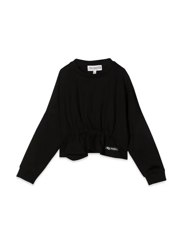 SIMONETTA Girls' Ribbed Mini Sweater