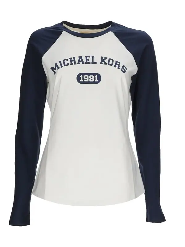 Michael Kors Classic Organic Cotton T-shirt For - Blue