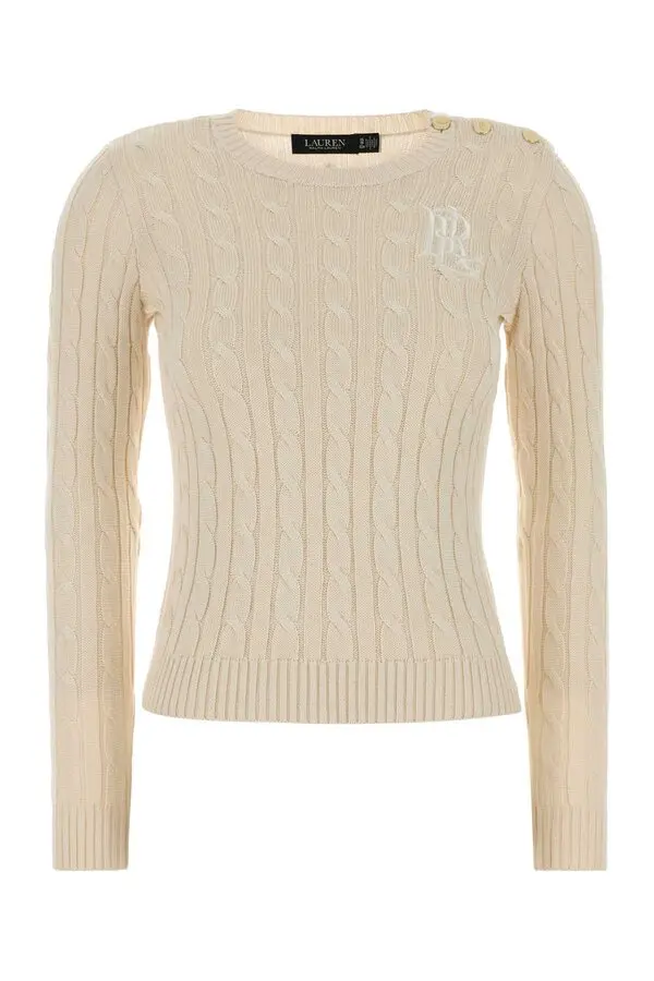 Polo Ralph Lauren Polo-inspired Cotton-viscose Knit Sweater - White