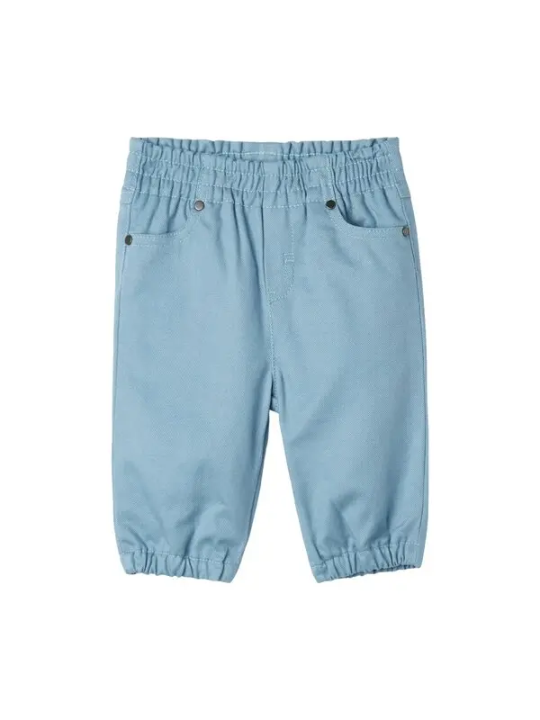 Stella McCartney Cotton Trousers For Mini Fashionistas - Azure