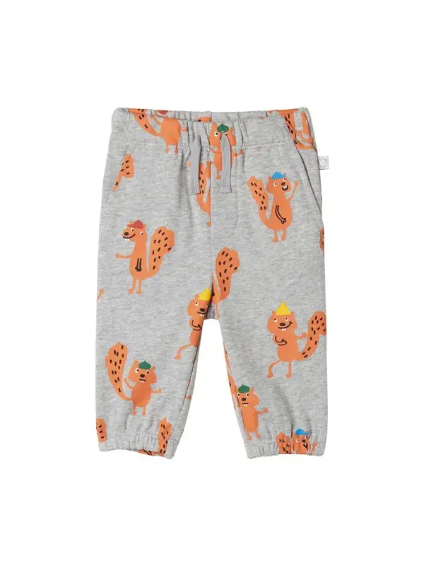 Stella McCartney Mini Beaver Print Joggers - Grey