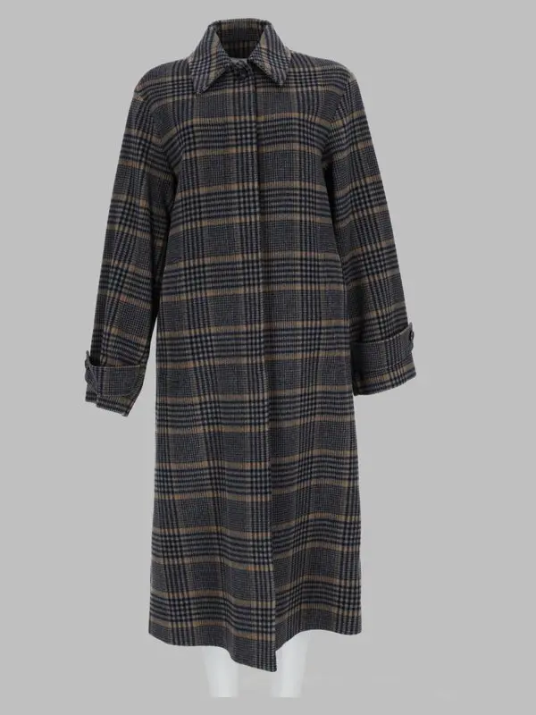 Paul Smith Wool Blend Trench Coat For - Multicolour
