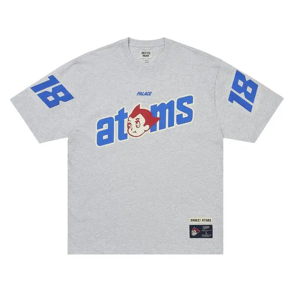 PALACE X Ebbets Field Flannels Sankei Atoms T-shirt - Grey