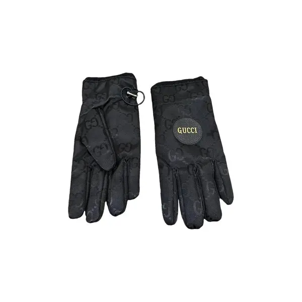Gucci Monogram Gloves - Black