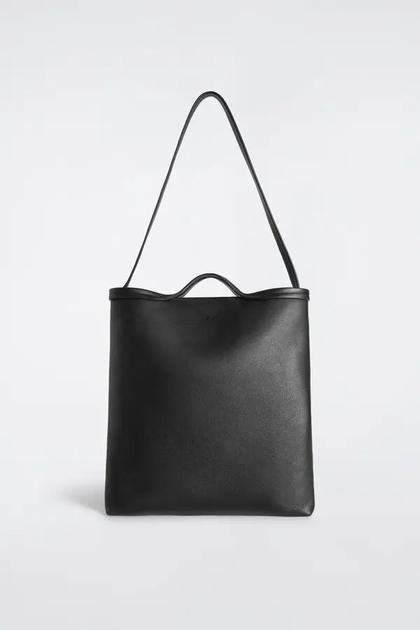 Cos Tether Tote Bag Leather - Black