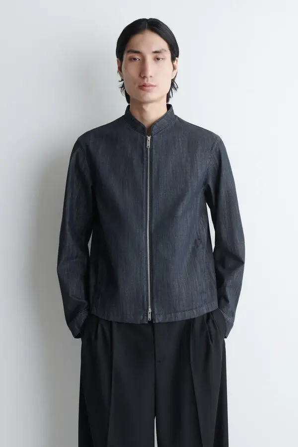Cos Denim Bomber Jacket