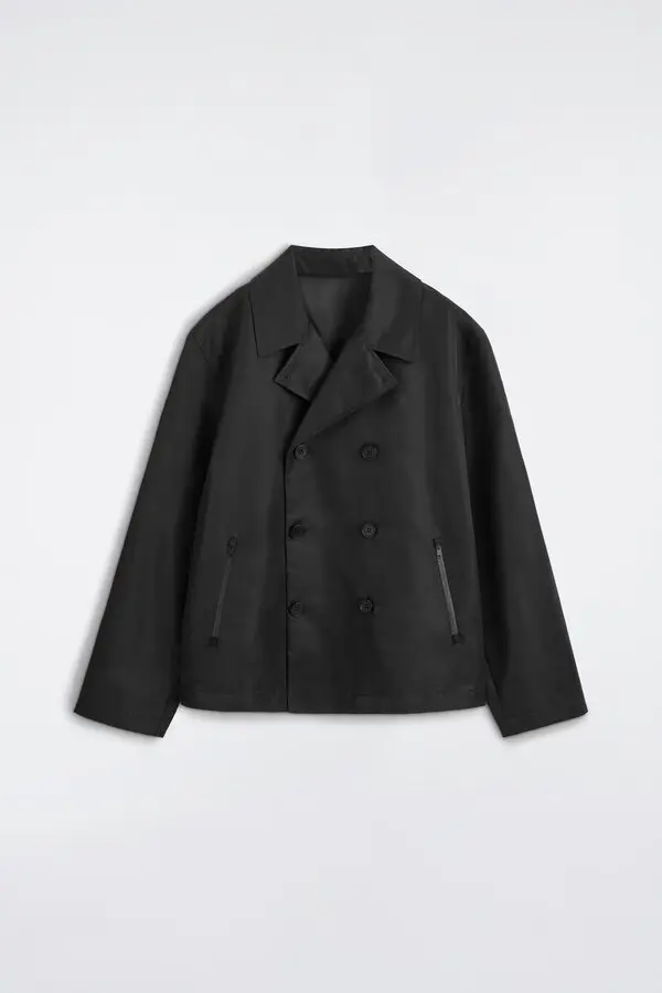 Cos Technical Nylon Short Trench Jacket