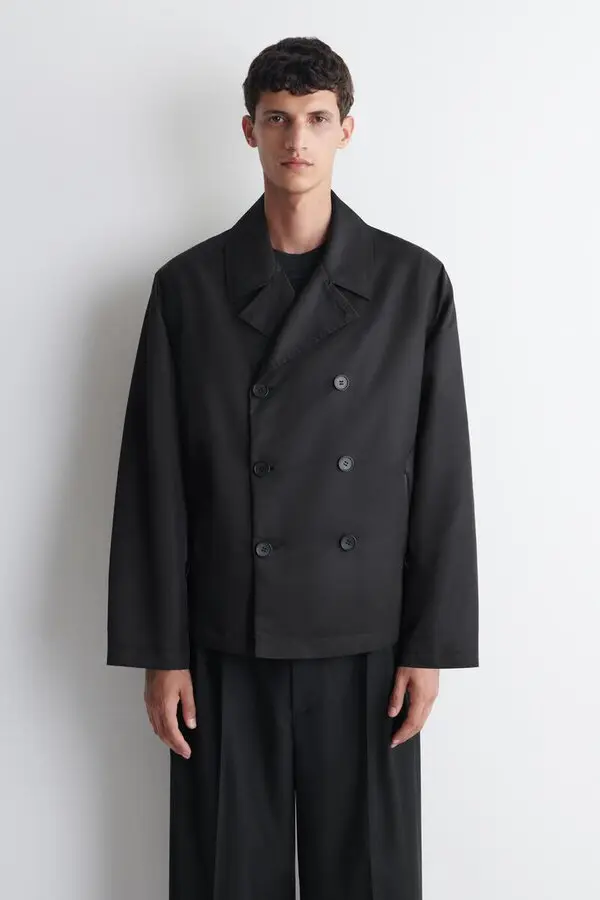 Cos Technical Nylon Short Trench Jacket