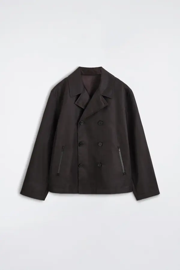 Cos Technical Nylon Short Trench Jacket