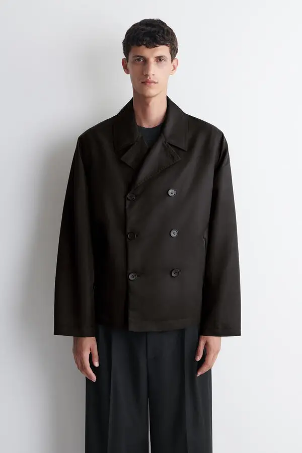 Cos Technical Nylon Short Trench Jacket