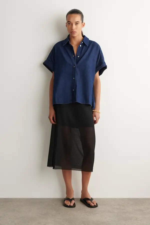 Cos Short-sleeved Denim Shirt