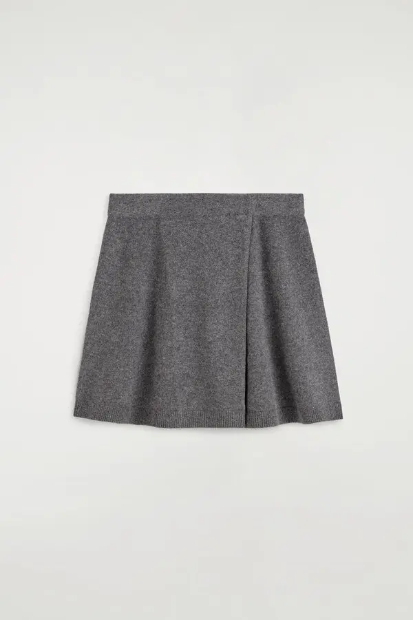 Cos Merino Wool Mini Wrap Skirt