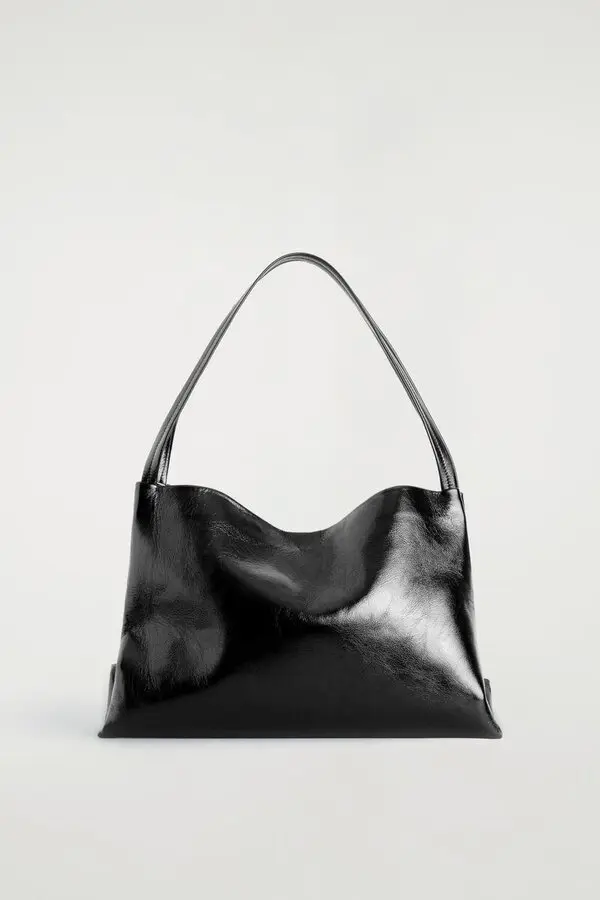 Cos Pavilion Tote Bag Leather - Black