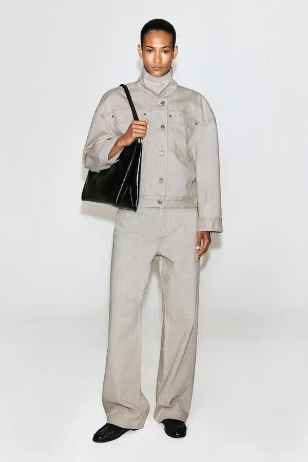 Cos Pavilion Tote Bag Leather - Black