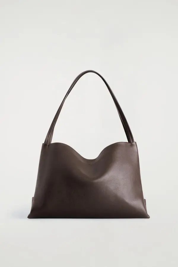 Cos Pavilion Tote Bag Leather - Brown