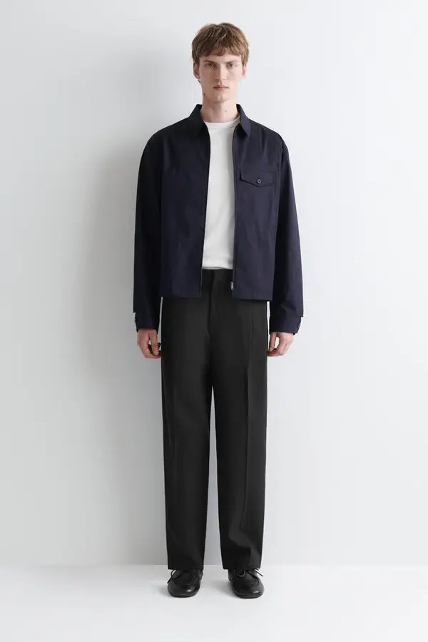 Cos Zip-up Cotton Overshirt
