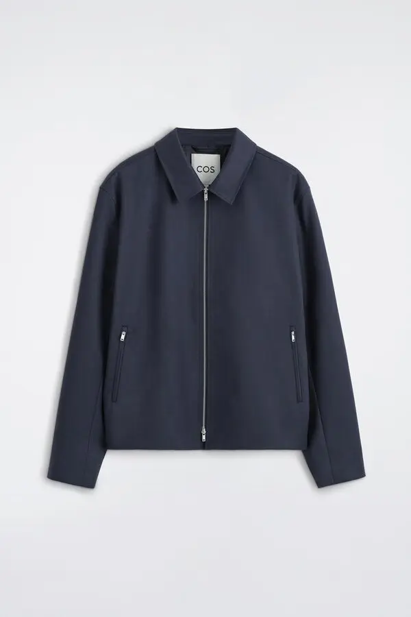 Cos Tailored Wool Zip-up Jacket