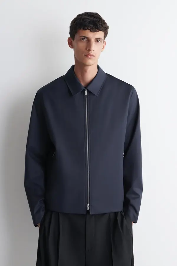 Cos Tailored Wool Zip-up Jacket