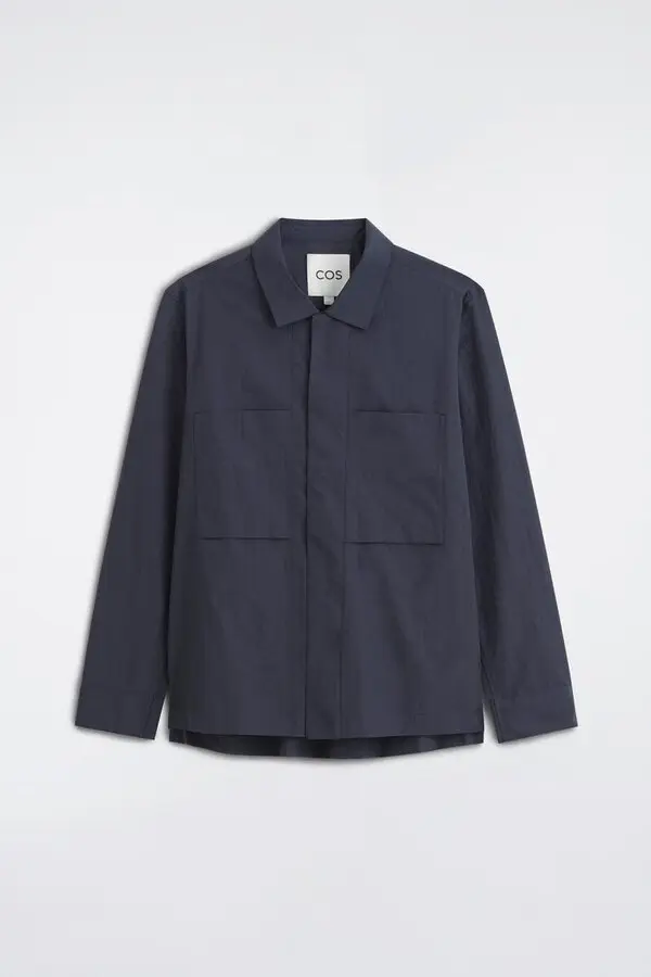 Cos Technical Nylon-cotton Utility Shirt