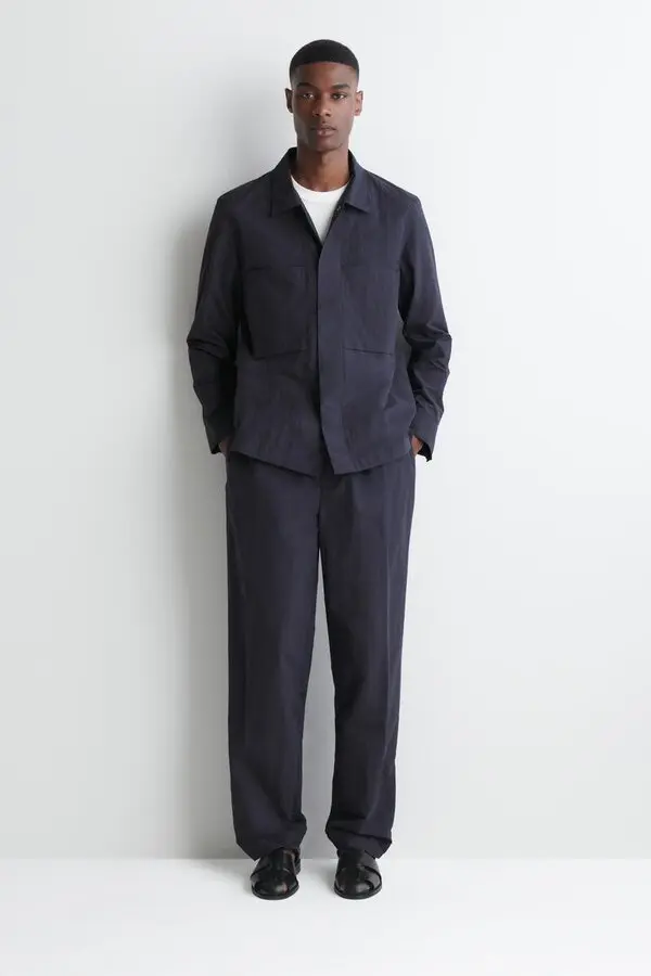 Cos Technical Nylon-cotton Utility Shirt