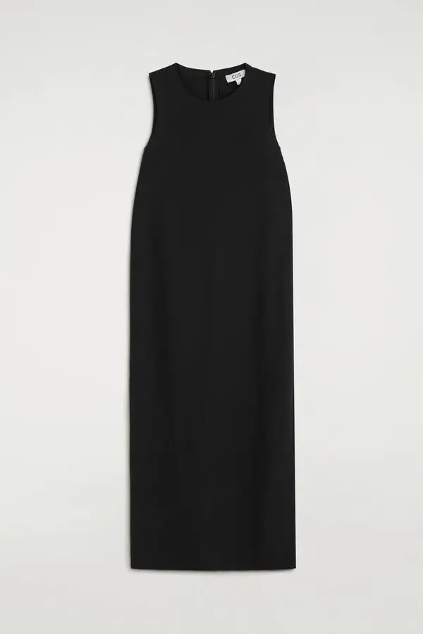 Cos Sleeveless Crepe Midi Dress