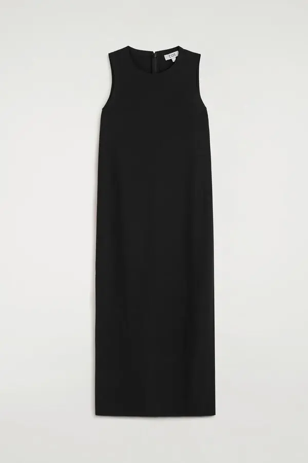 Cos Sleeveless Crepe Midi Dress